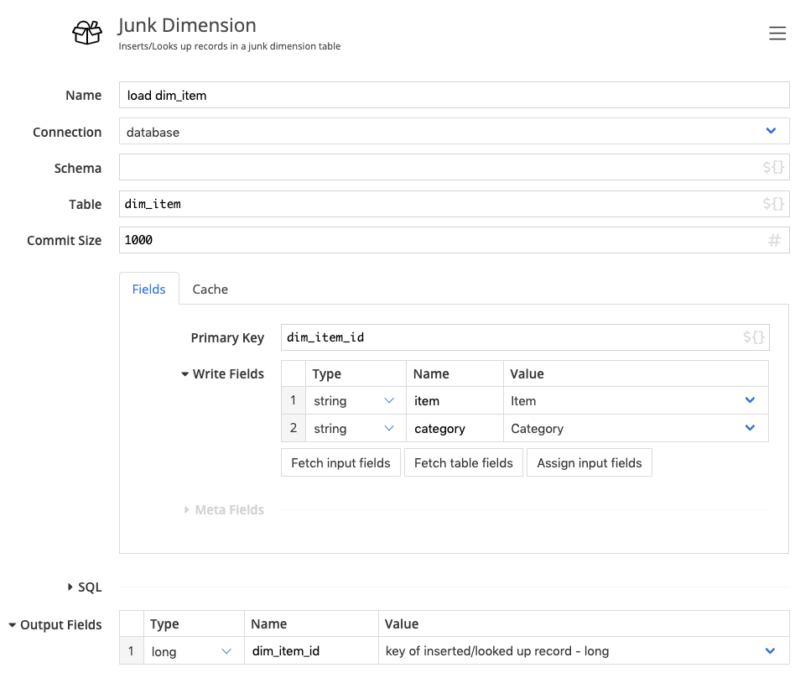 Building a simple Star Schema with Tweakstreet - Tweakstreet